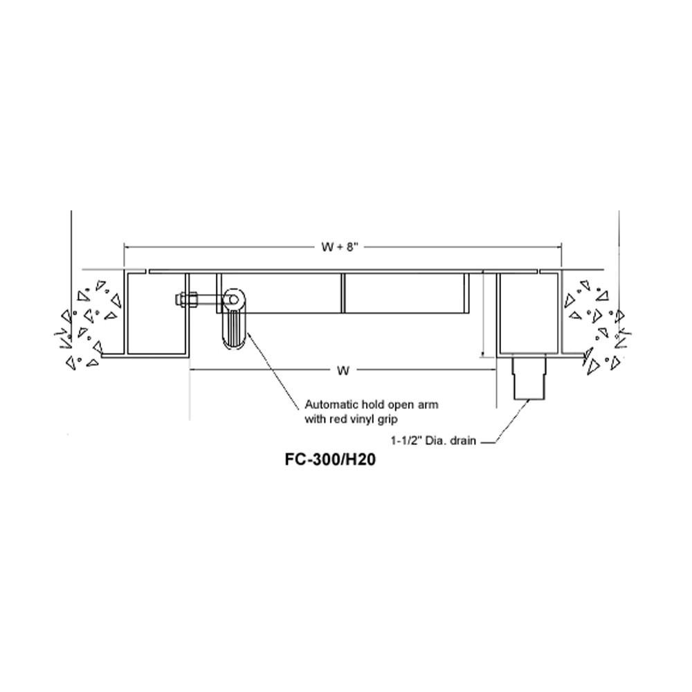 36" x 48" Floor Panel, Channel Frame, H20 Loading - Acudor