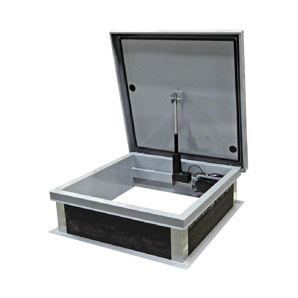Automated Roof Hatch 36" x 36": Galvanized Steel Design