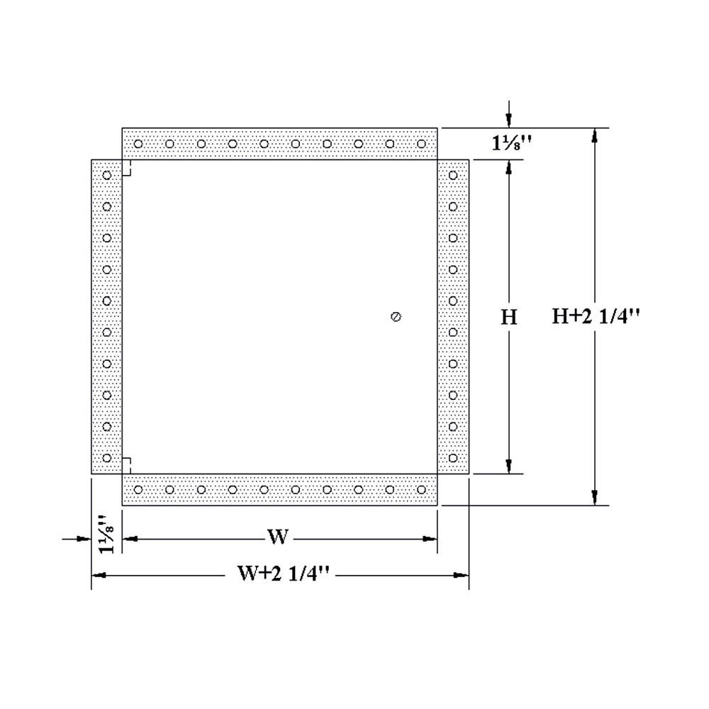 24" x 24" Universal Access Panel with Mud in Flange - Best