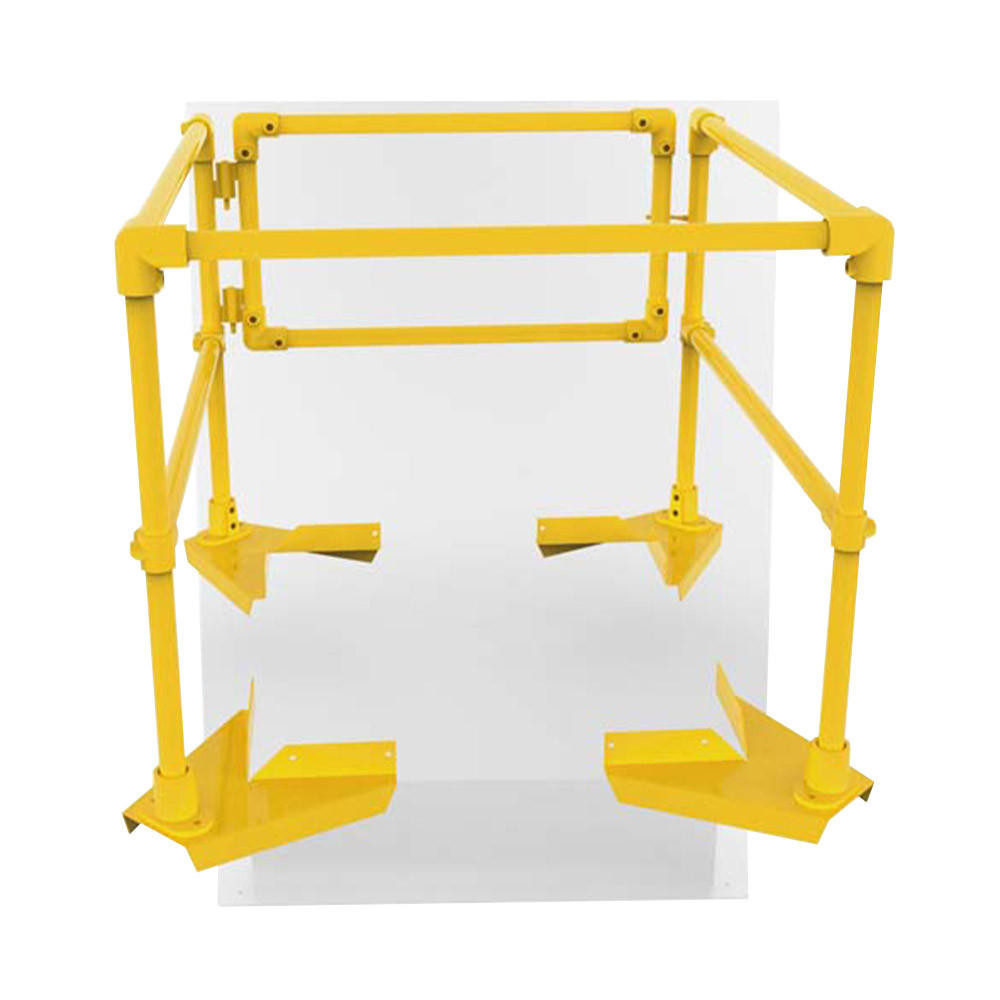 Roof Hatch Guard System 48" x 48": Safety Rail and Gate Kit