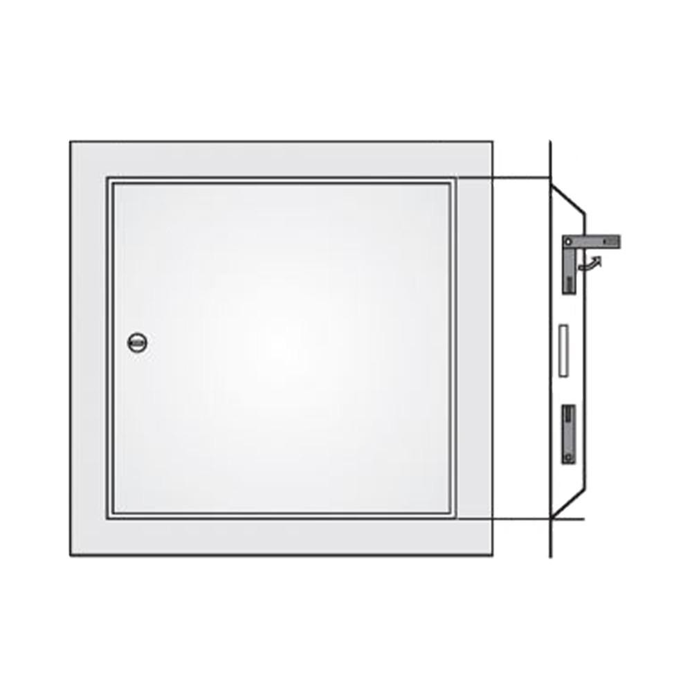 Sheet Metal Panel with Touch Latch 24"x24" Galvanized Steel