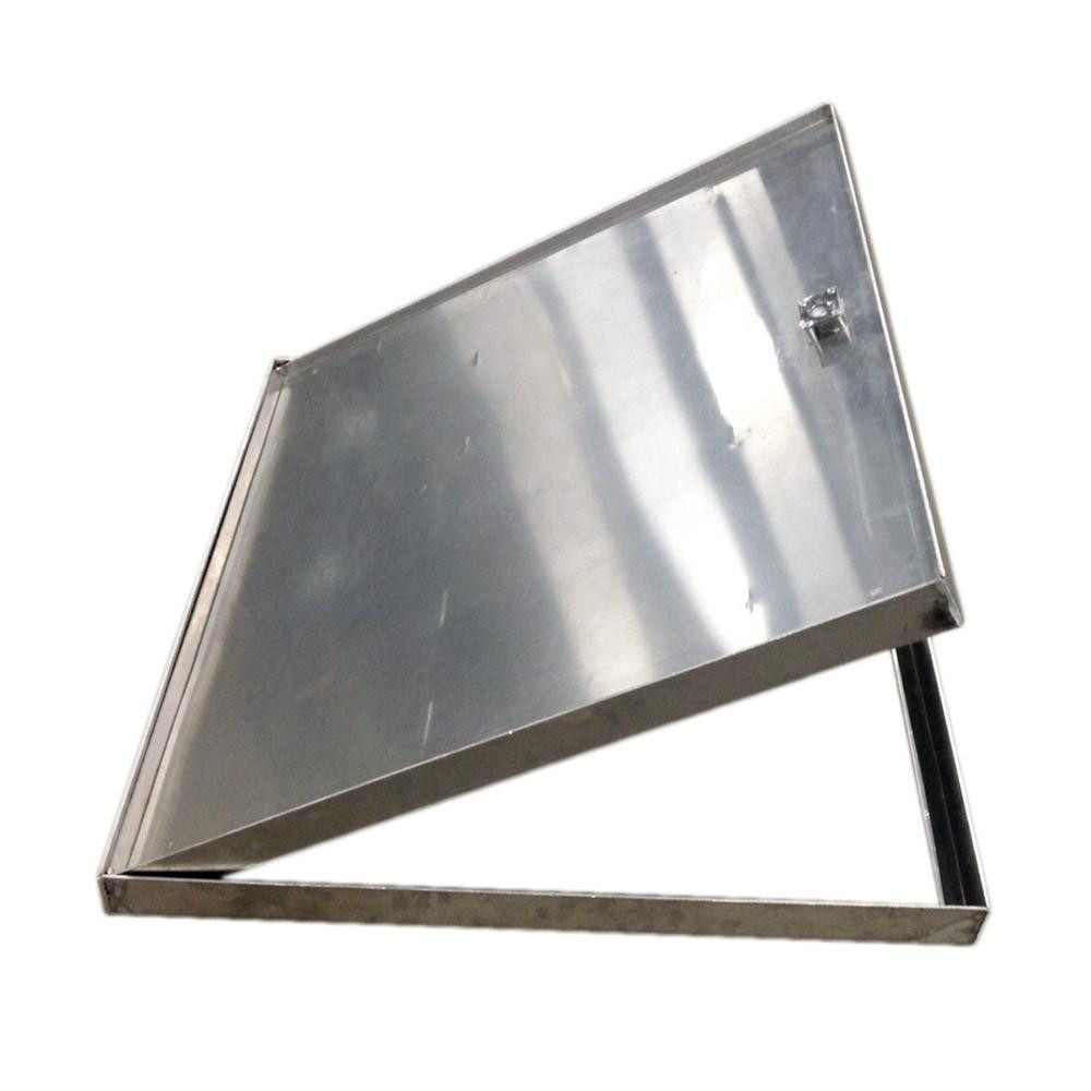 3'0" x 2'6" Non Security Aluminum Floor Door - Tread Plate