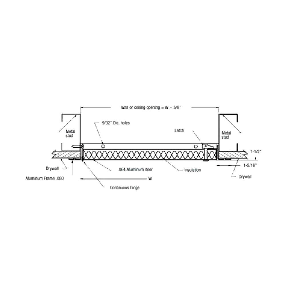 24" x 24" Surface-Mount Access Panel Interior Wall & Ceiling