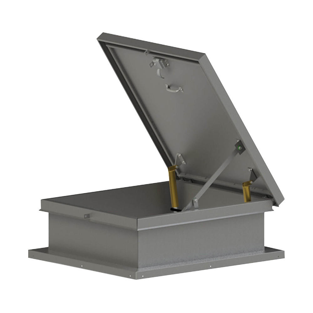 Roof Access Hatch 30" x 30": Smooth Cover Operation Solution