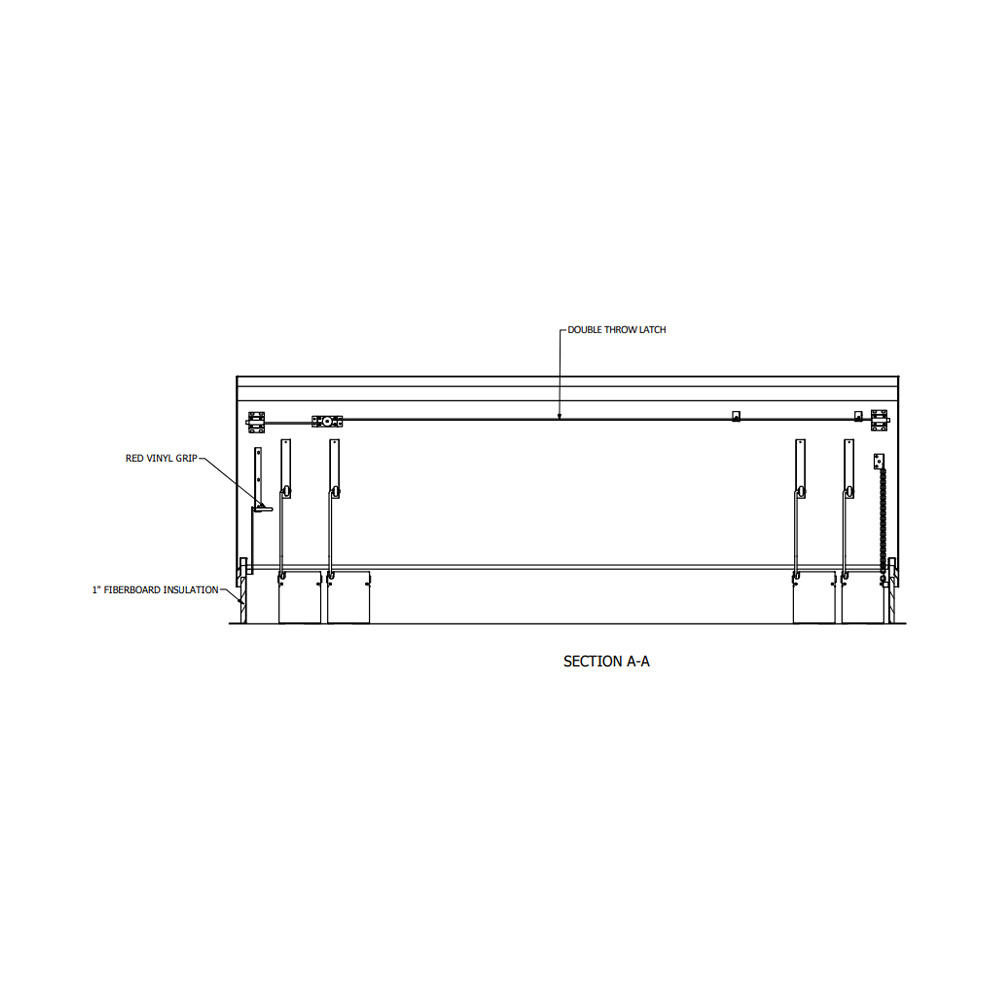 Double Leaf Galvanized Equipment Access Door 5' x11': Milcor