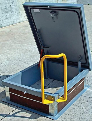 24" x 36" Galvanized Roof Hatch - Ladder Access - Acudor