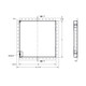 Flush Panel with Concealed Latch & Drywall Flange 12" x 24"