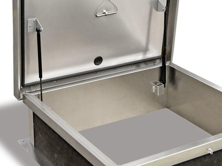 30" x 30" Galvanized Roof Hatch - Ladder Access - Acudor