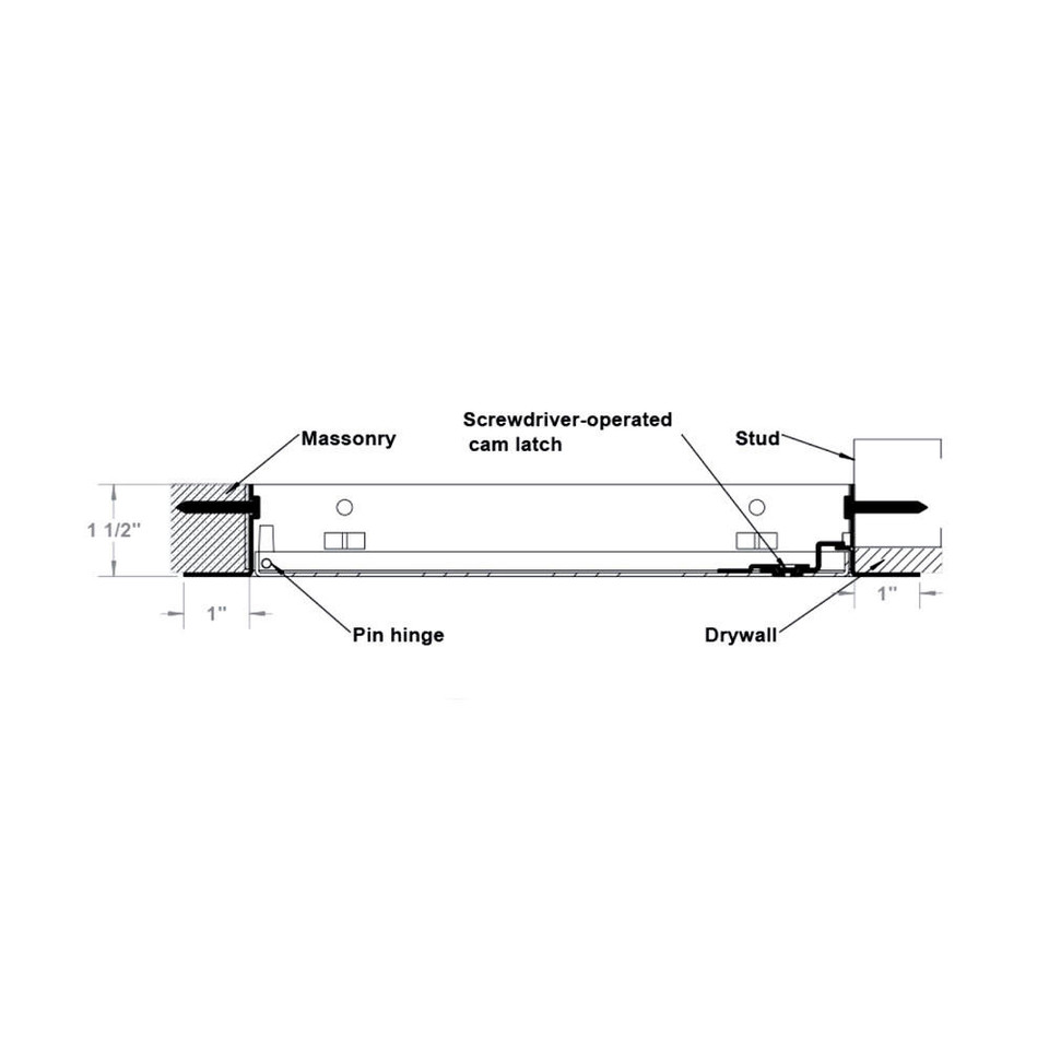 12" x 12" General Purpose Access Door with Flange - Cendrex