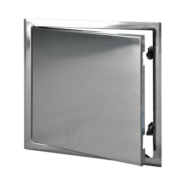 Sheet Metal Panel with Touch Latch 12"x12" - Stainless Steel