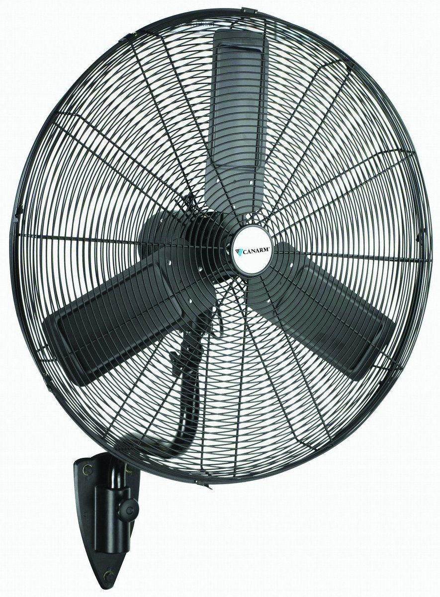 Commercial Oscillating Wall Fan 3 Speed 24 inch 4900 CFM WMKD24-OSC ...