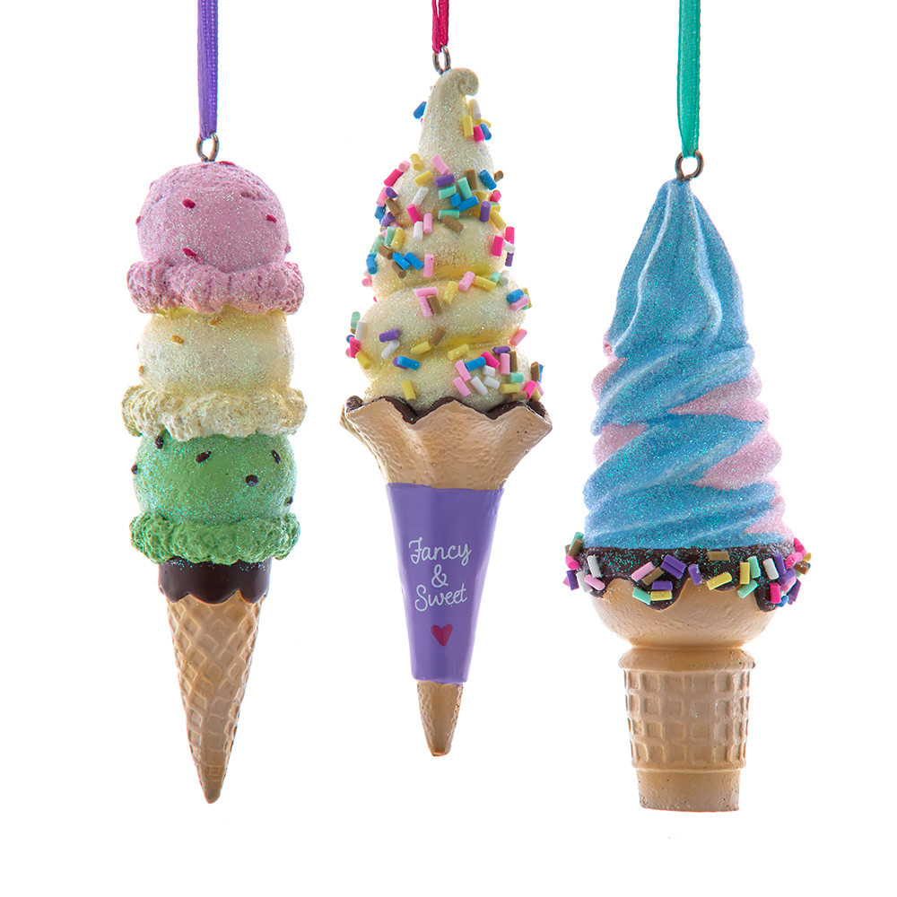 PASTEL ICE CREAM CONE - D4621 - Kris Kringl