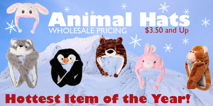 Animal Hats Back in Stock! - CTS Wholesale LLC.