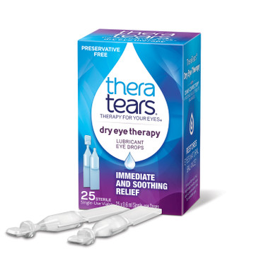 Thera Tears Dry Eye Therapy Lubricant Eye Drops 25 Vials