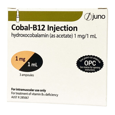 Cobal B12 Injection 1mg/1ml 3 Pack