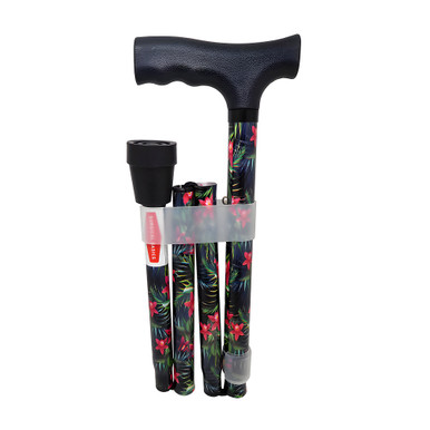Surgical Basics Walking Stick Jungle Folding Adjustable 83-95cm