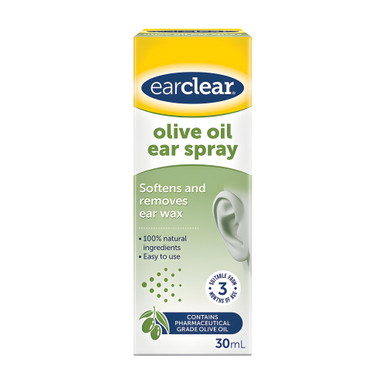 earclear olive oil ear spray 30ml