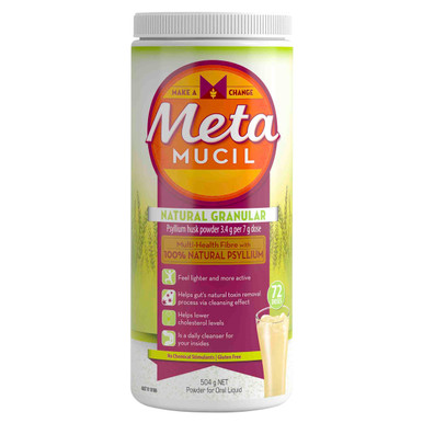 Metamucil Natural Granular Powder 72 Doses
