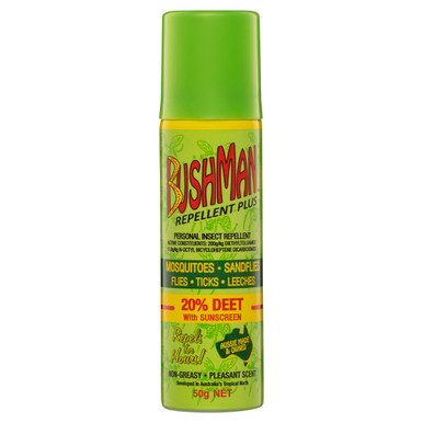Bushman Plus 20% With Sunscreen Personal Insect Repellent 50g