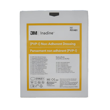 Inadine PVP-I Non Adherent Dressing 9.5cm x 9.5cm - Single Dressing (1 ...