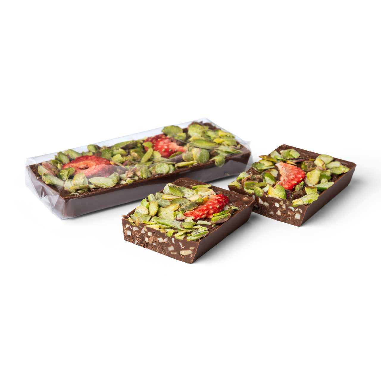 CHOCOLATE CRUNCHY CRISPY NUTS BAR | www.mirellichocolatier.com