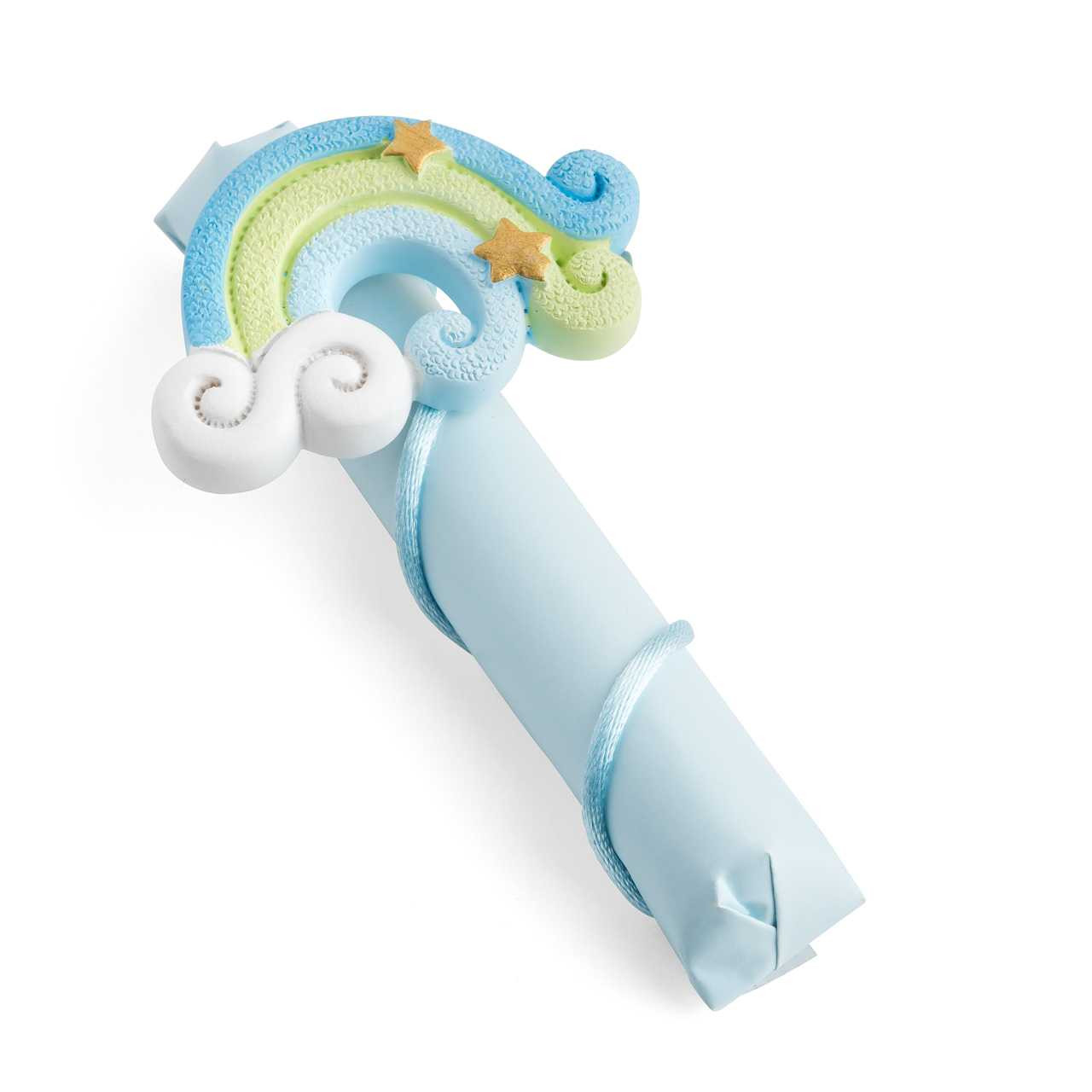 Rainbow Theme Baton Cigar Shape Baby Boy Decorated Chocolate- From www ...
