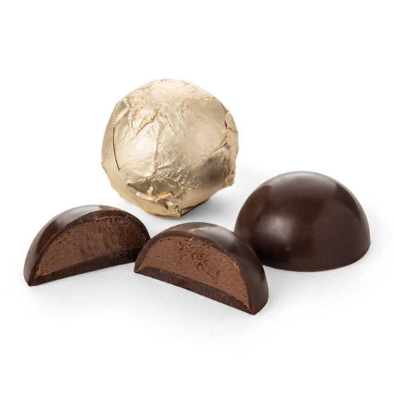 CHOCOLATE TRUFFLE BALL- Dark | www.mirellichocolatier.com