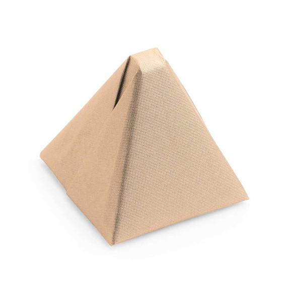 PYRAMID MILK CHOCOLATE BAR - Light Beige Wrapping / 8 Oz., Approx. 11 Pcs.