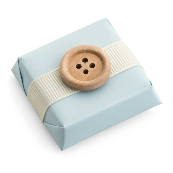 Square Chocolate Bar/Button Theme Blue- From www.MirelliChocolatier.com