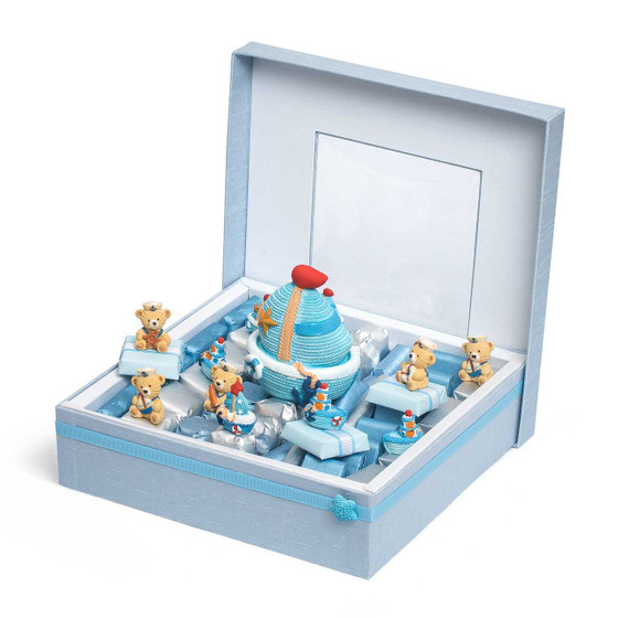 Nautical Theme Baby Boy Chocolate Box- From www.mirellichocolatier.com