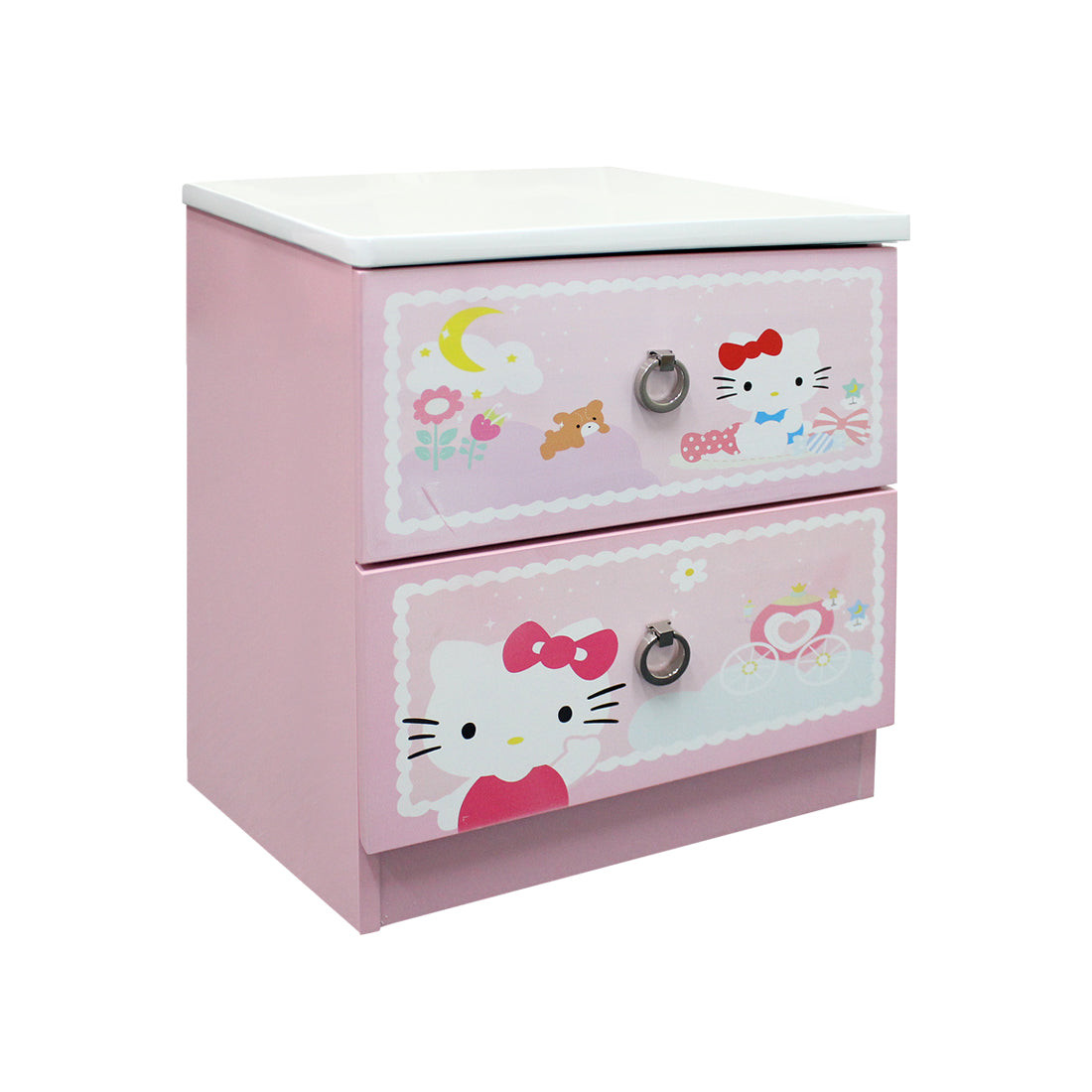Hello Kitty Kids Bedroom Bedside Table Pink Model #7720