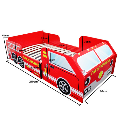 Kids Funky Fire Engine Racing Kids Car Night Red