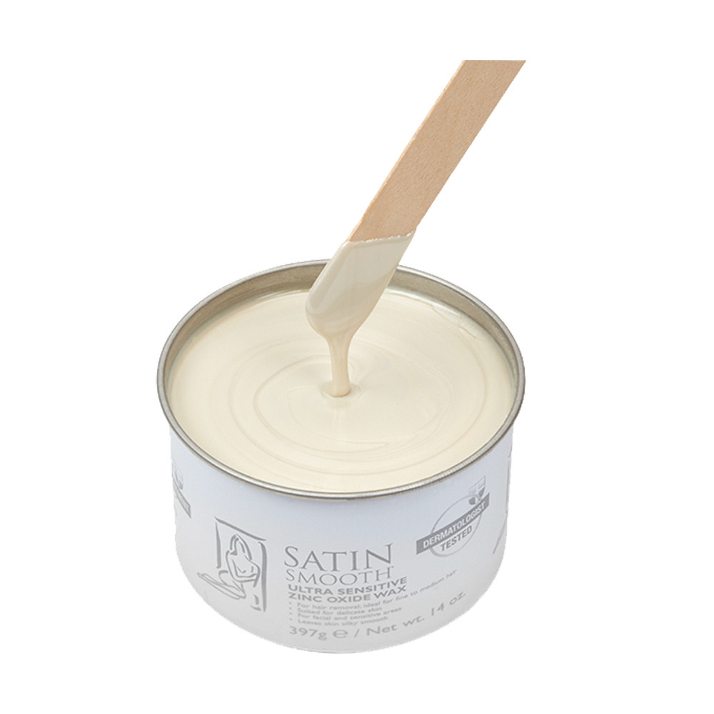 Satin Smooth Ultra Sensitive Zinc Oxide Infused Wax | Waxing Supplies