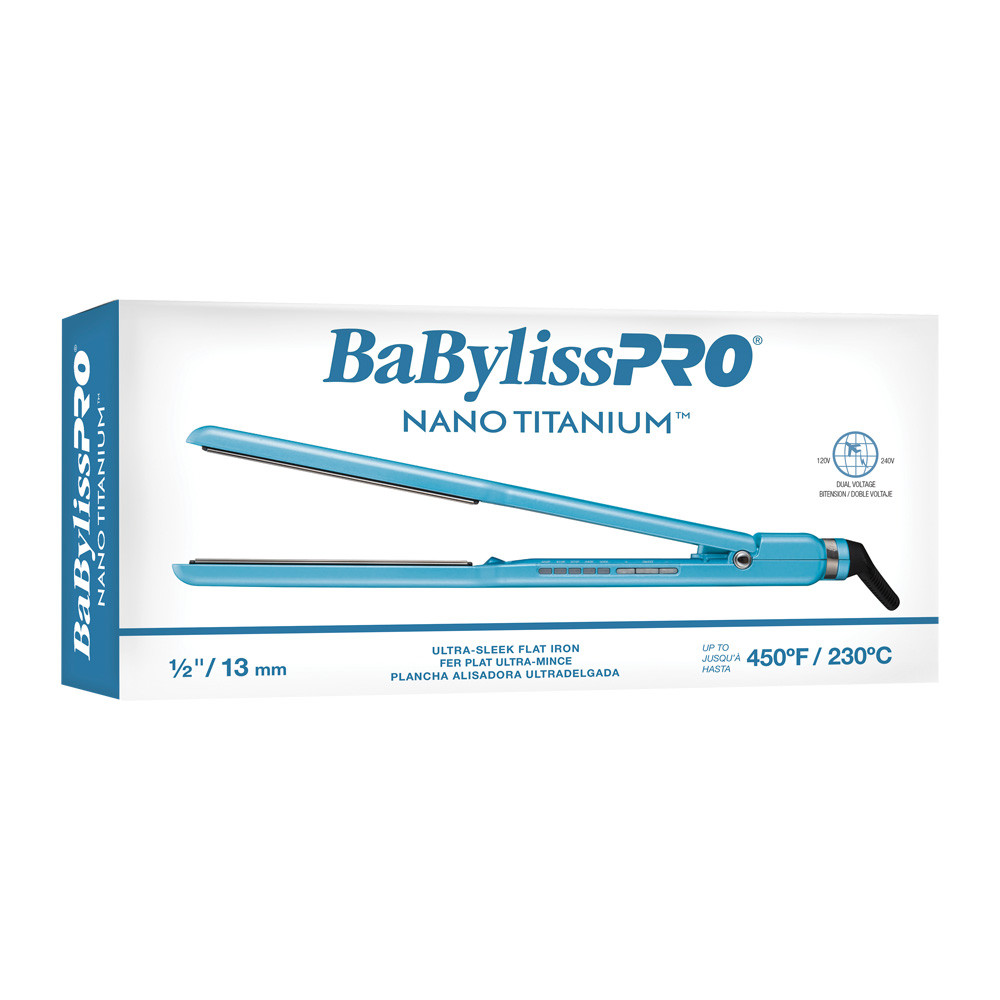 Nano Titanium 1/2" Ultra-Sleek Ionic Straightener | Flat Irons | Boss ...
