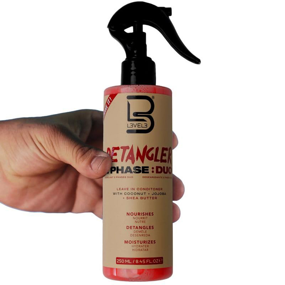 L3VEL3 2 Phase Detangler Spray | Hair Spray | Boss Beauty Supply