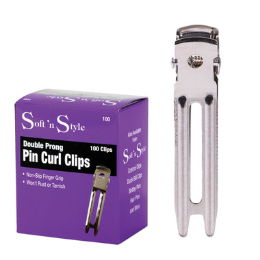 Double Prong Pin Curl Clips | Clips & Pins | Boss Beauty Supply