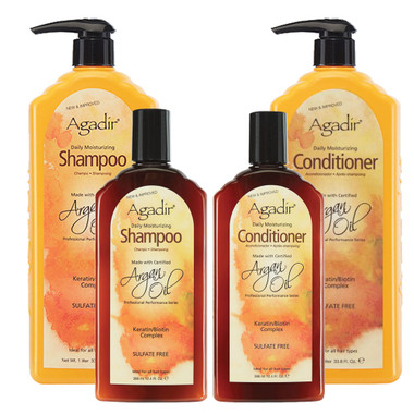 Agadir Daily Moisturizing Shampoo and Conditioner | Hair Care | Boss Beauty