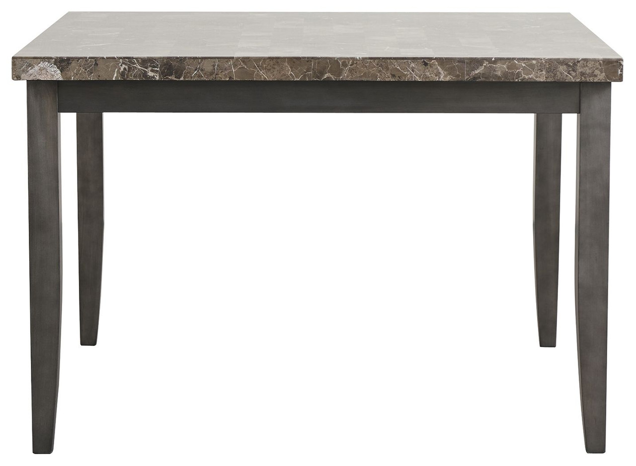The Curranberry Two-tone Gray Square Dining Room Counter Table is ...