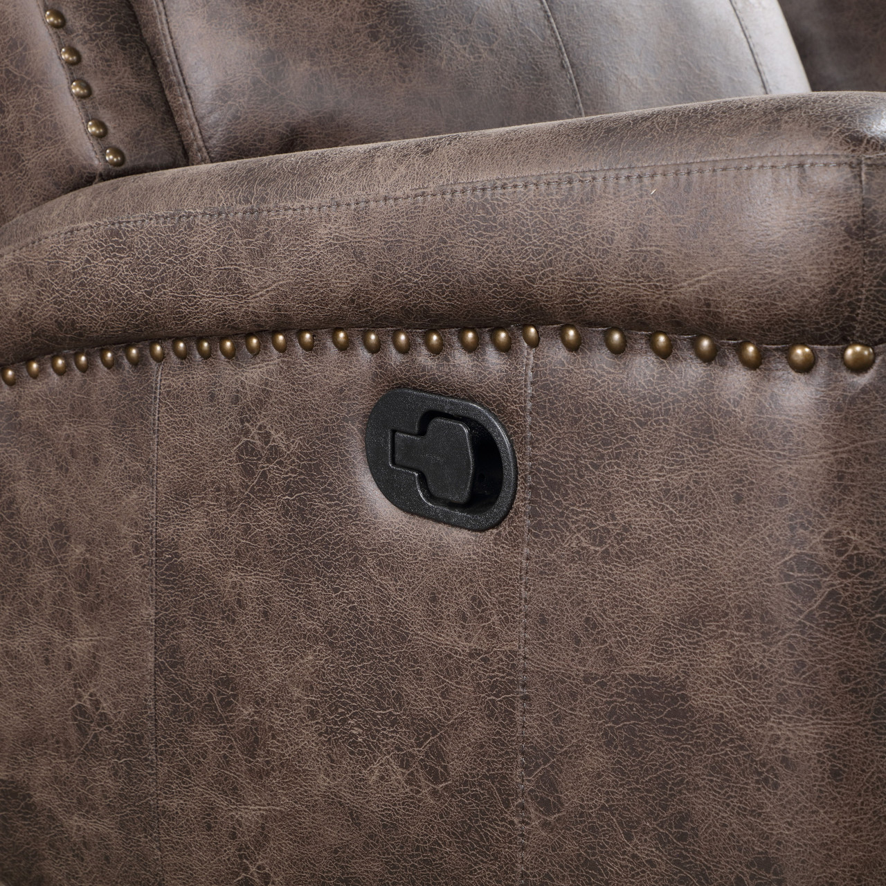 The Quade - Sofa With Dual Recliner - Mocha sold at Discount Furniture ...