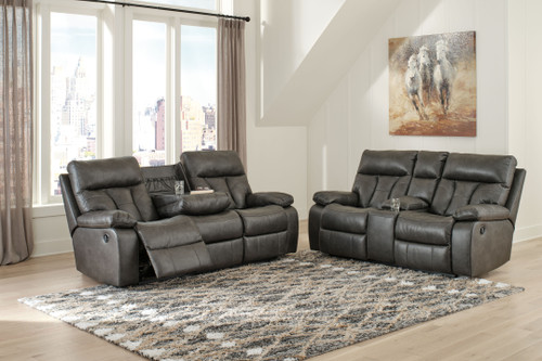 The Turbulance Quarry 3 Pc. Power Sofa Loveseat Recliner is available at Discount Furniture Center proudly serving South Hill and Farmville VA and surrounding areas