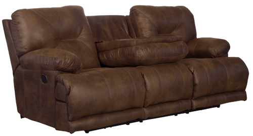 The Voyager - Power Lay Flat Reclining Sofa With 3 Recliners and Drop ...