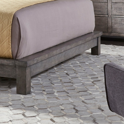 The Modern Farmhouse - King Platform Footboard - Gray sold at Discount ...