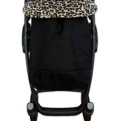Jet Black Leopard Universal Fit Waterproof Footmuff