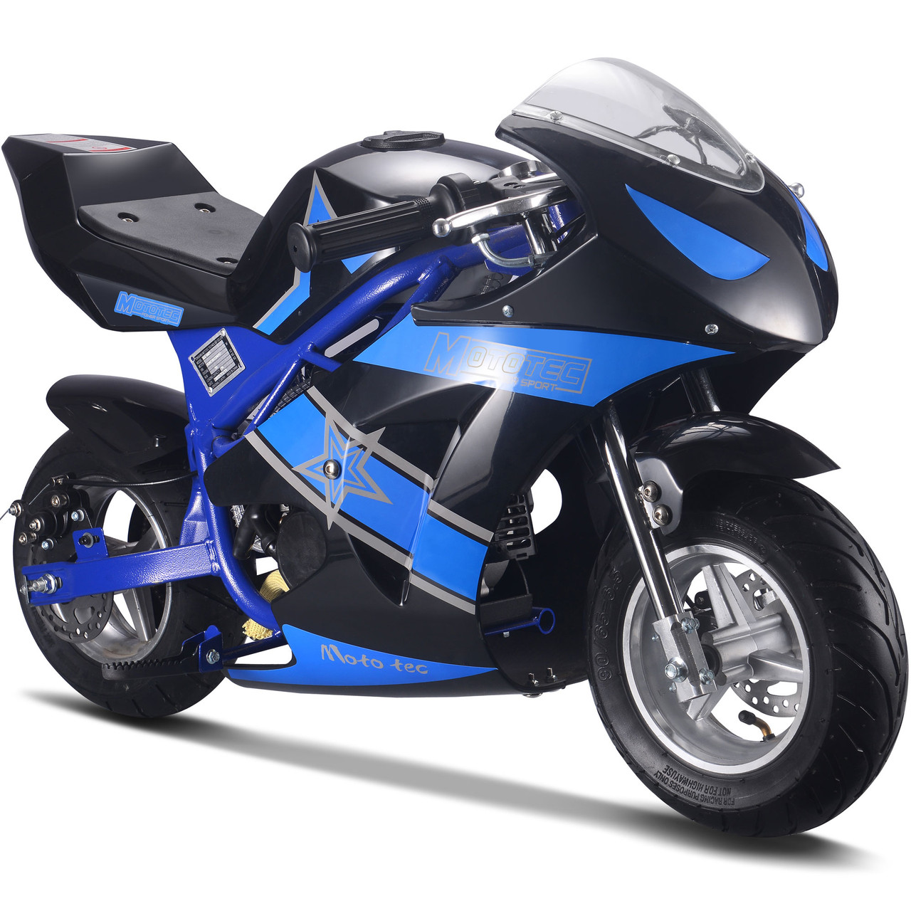 MotoTec GT 49cc 2-Stroke Gas Pocket Bike Blue