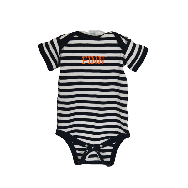 PERSONALIZED STRIPED ONESIE | Baby Be Hip