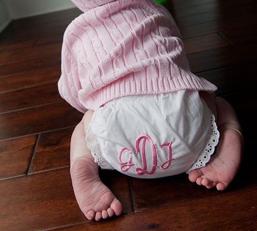 MONOGRAMMED BLOOMERS | Baby Be Hip