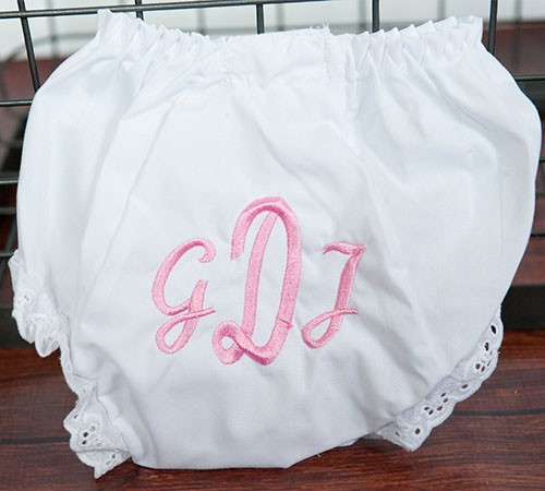 MONOGRAMMED BLOOMERS | Baby Be Hip