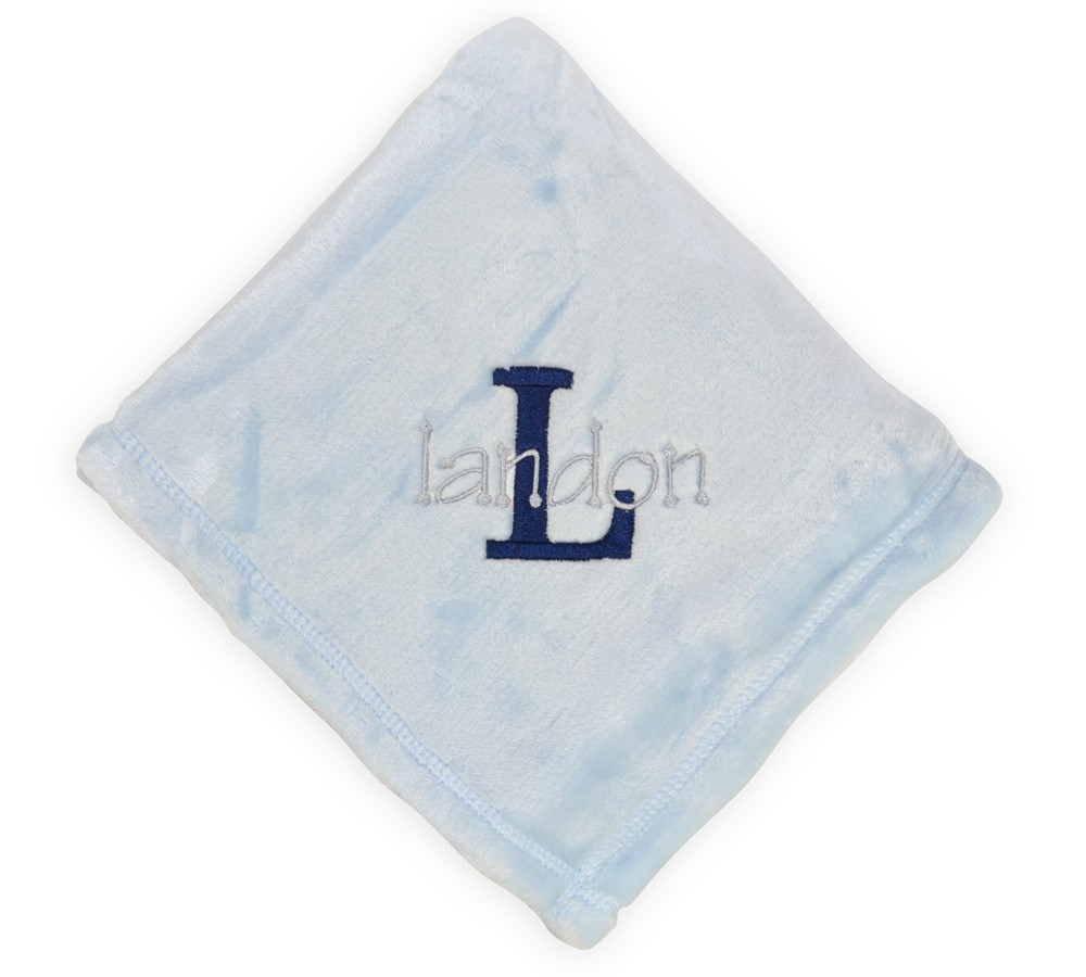 PERSONALIZED BABY BLANKET WITH NAME & INITIAL | Baby Be Hip