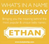 WHAT’S IN A NAME WEDNESDAY: ETHAN - Baby Be Hip