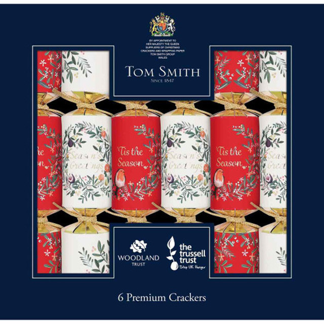 Tom Smith Premium luxury Traditional Crackers 6 Pack